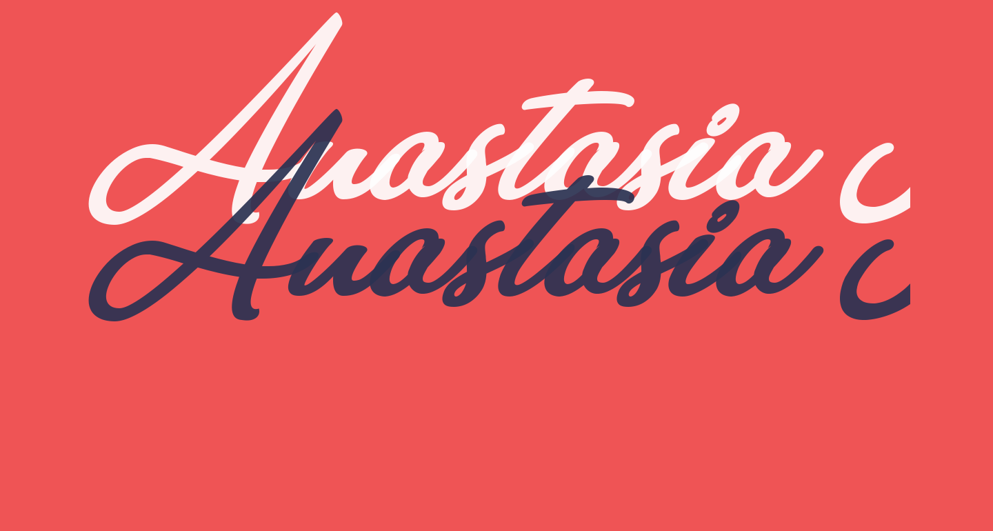Anastasia Script Personal Use Regular free Font - What Font Is