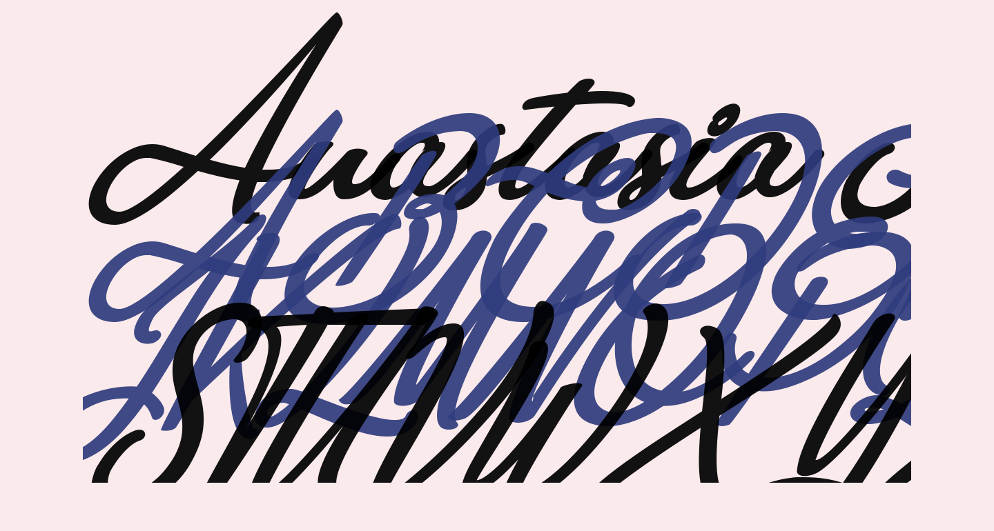 Anastasia Script Personal Use Regular free Font - What Font Is