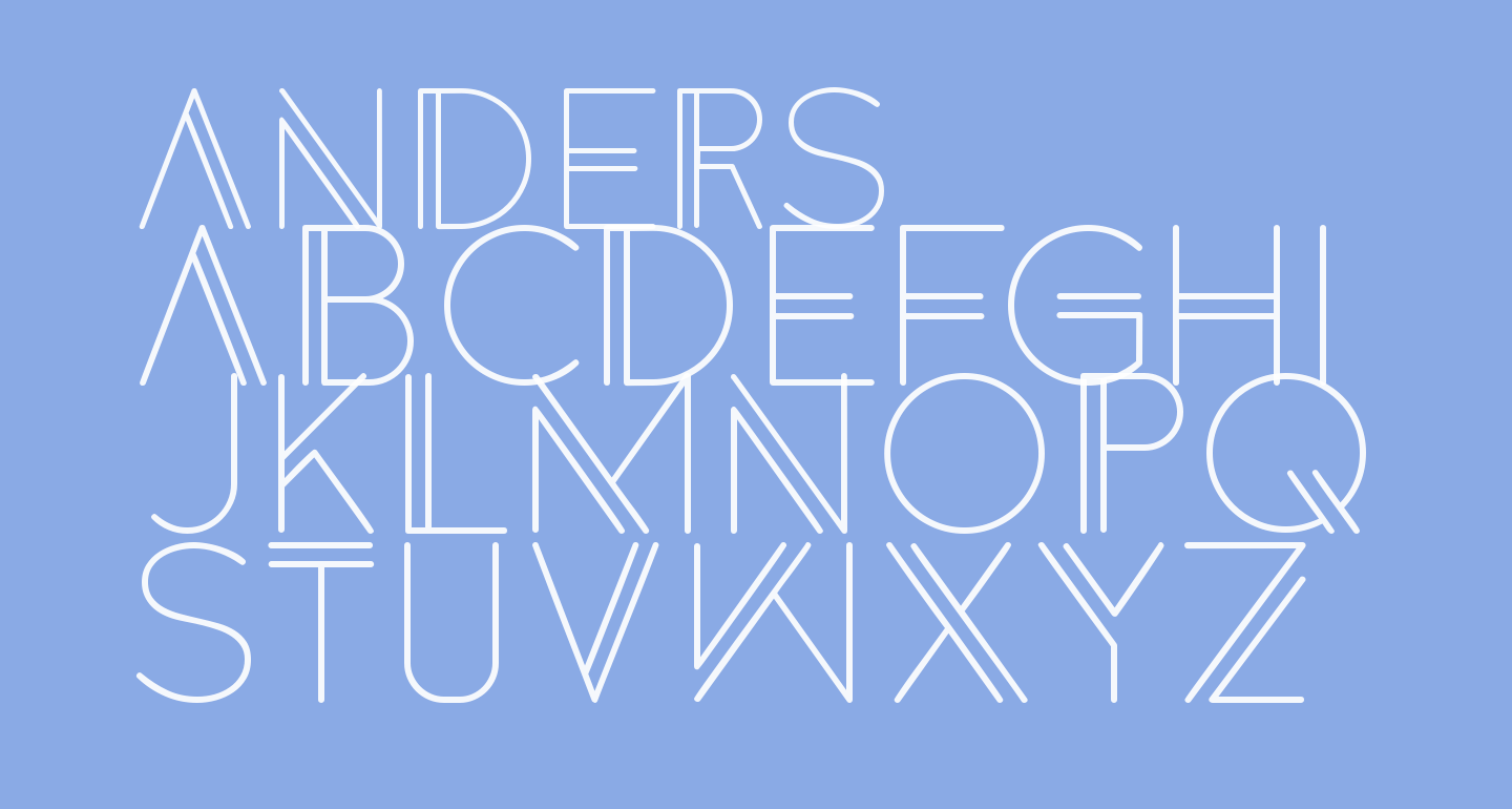 Anders free Font - What Font Is