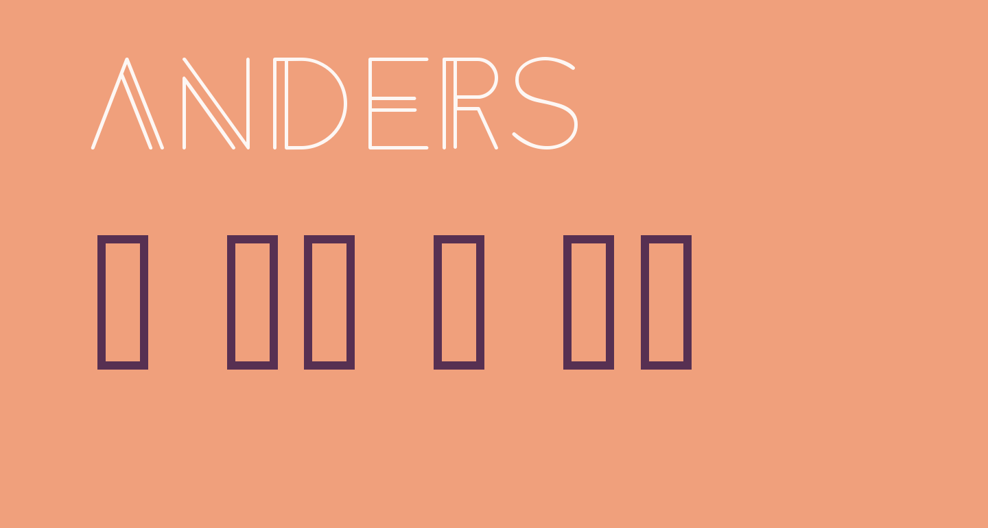 Anders free Font - What Font Is