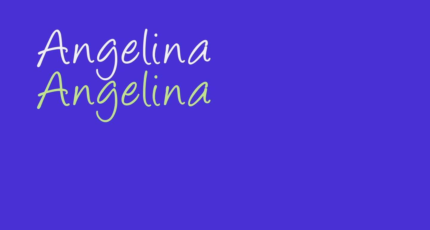 Angelina free Font - What Font Is