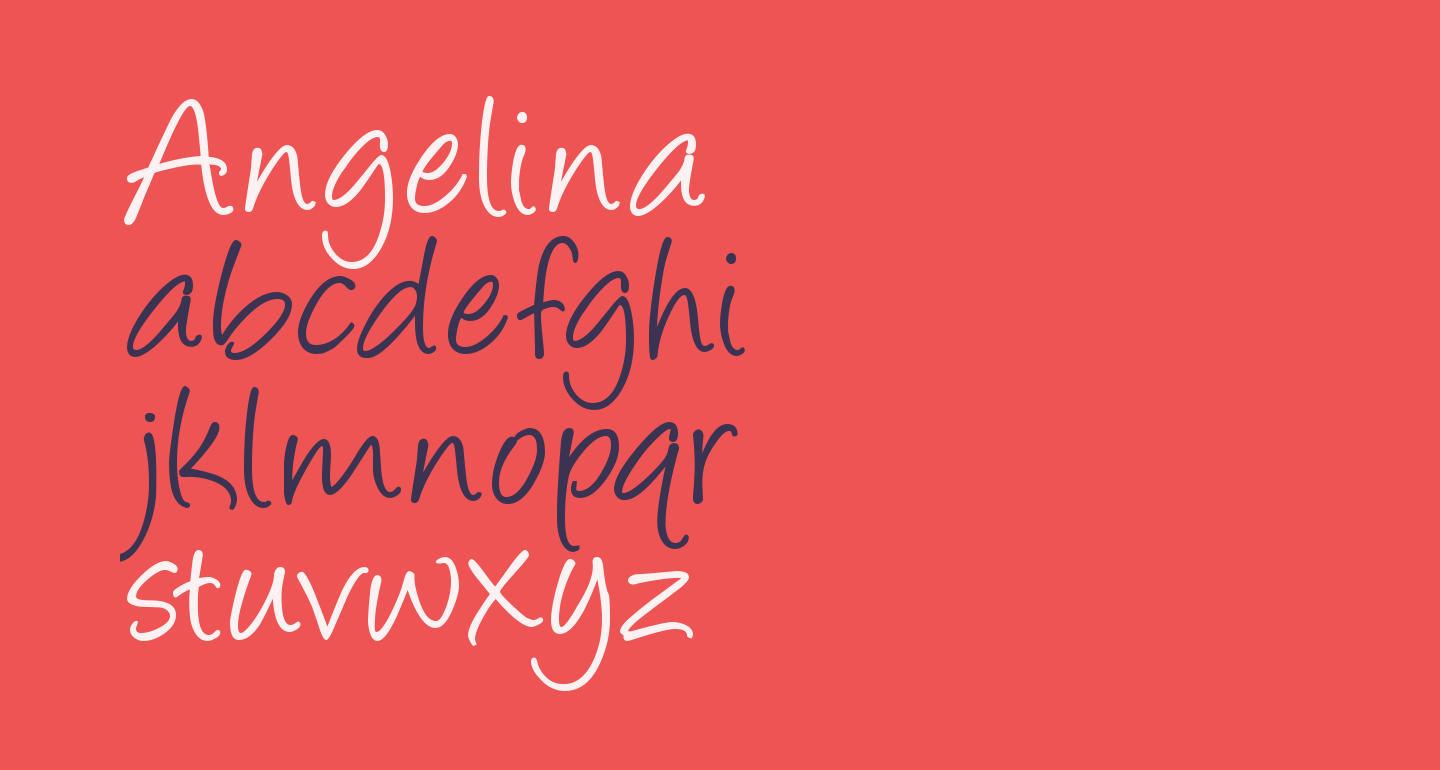 Angelina free Font - What Font Is