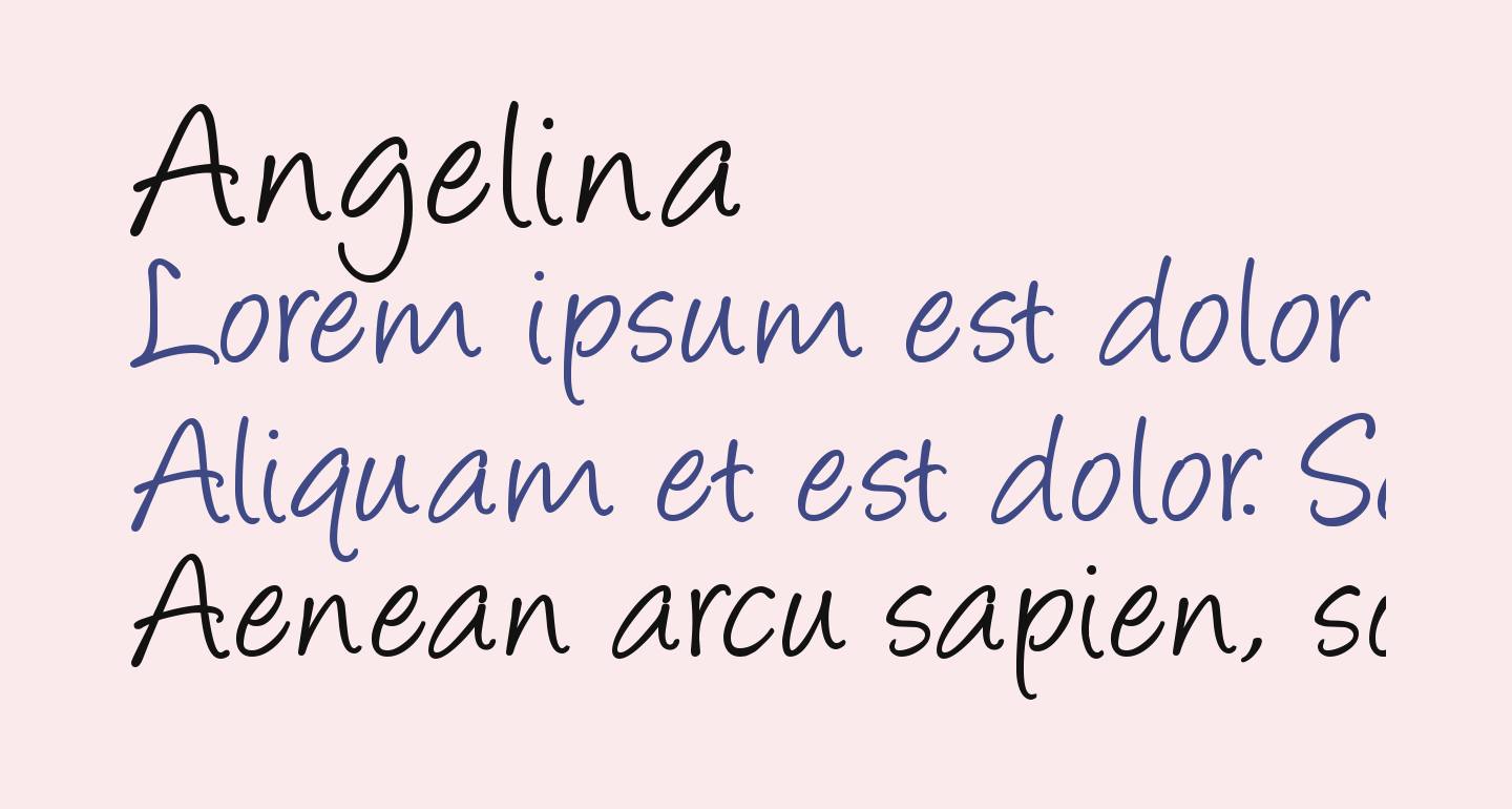 Angelina free Font - What Font Is