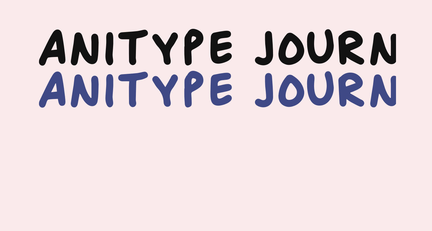 Anitype Journal 3 free Font - What Font Is