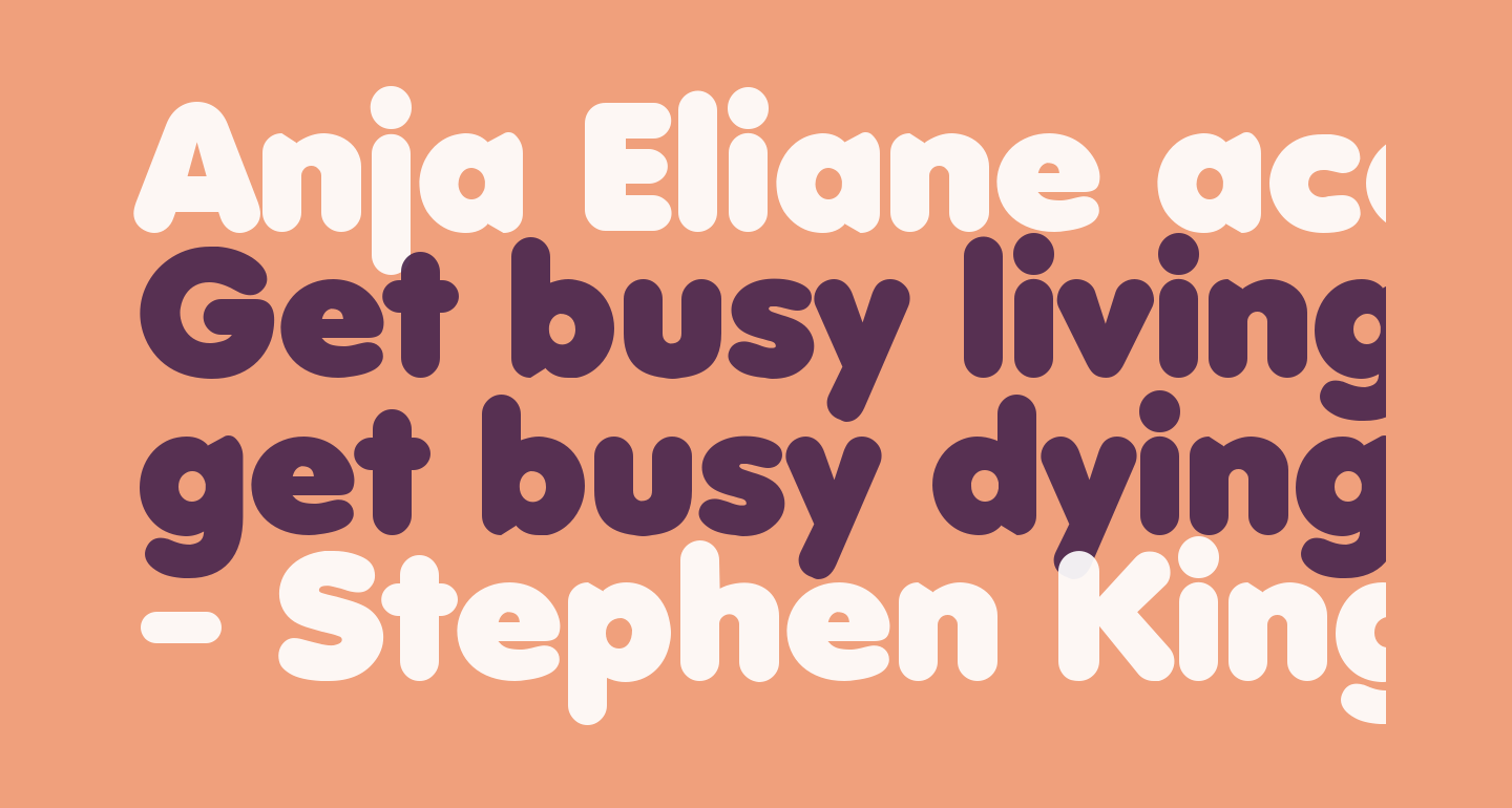 Anja Eliane accent Nornal free Font - What Font Is