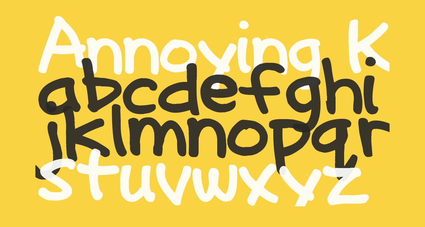 Annoying Kettle free Font - What Font Is