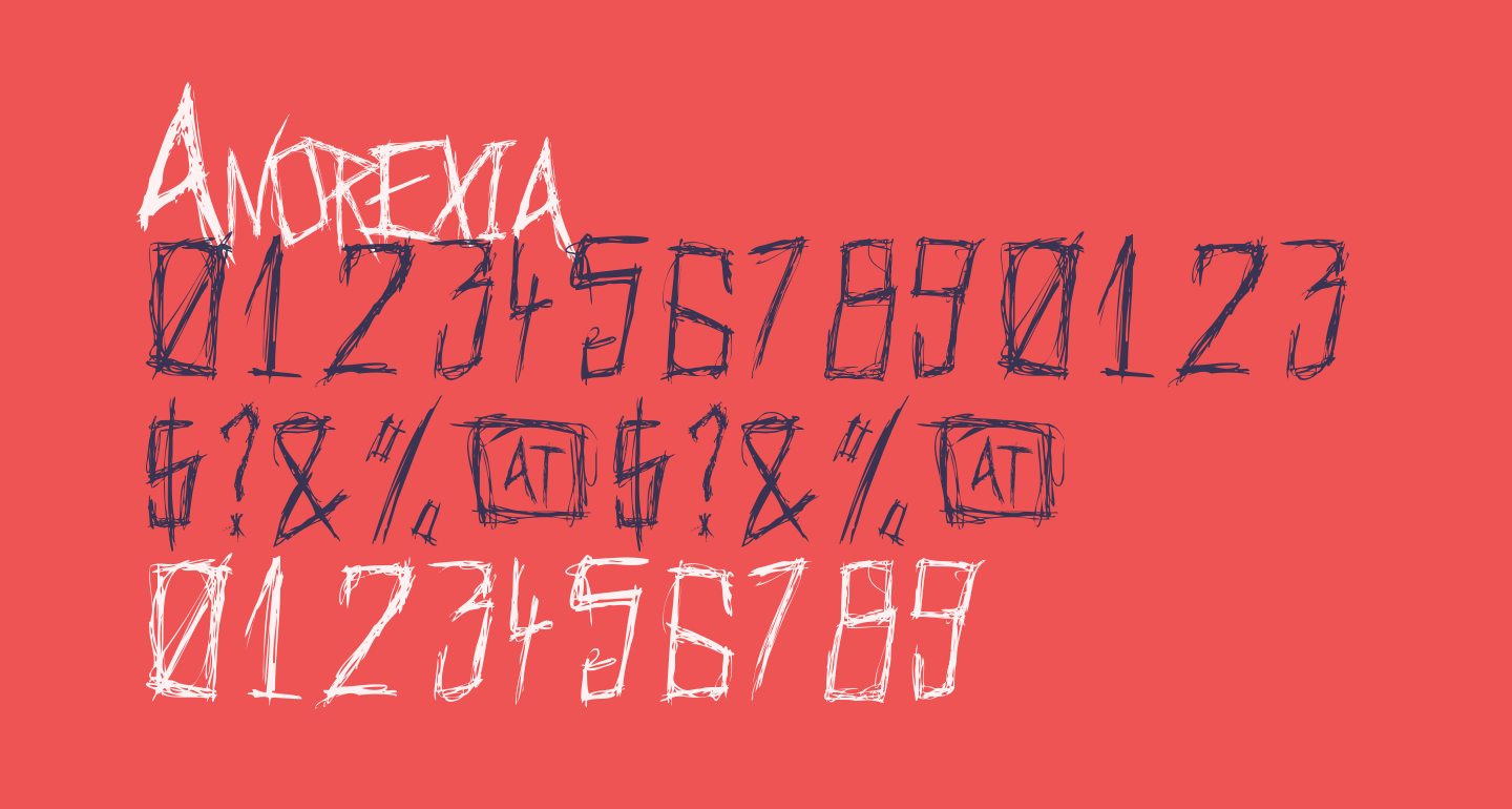 Anorexia free Font - What Font Is
