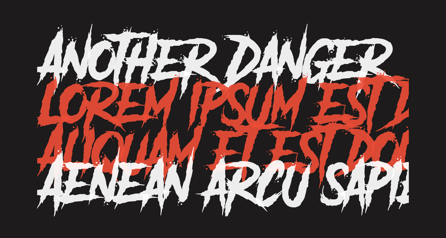 Another Danger - Demo free Font - What Font Is