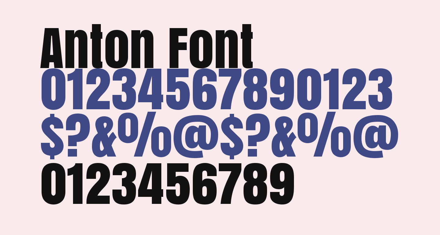 Anton free Font - What Font Is