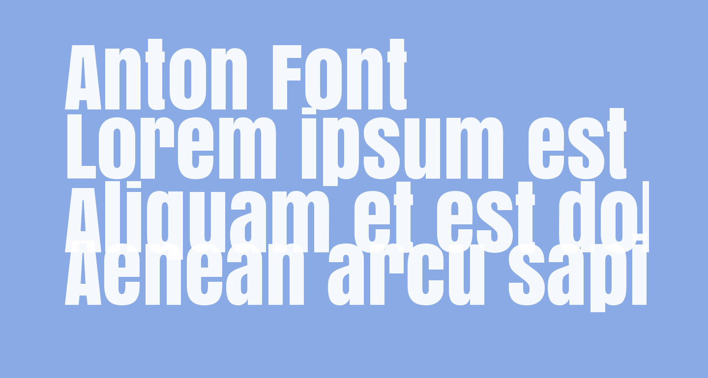 Anton free Font - What Font Is