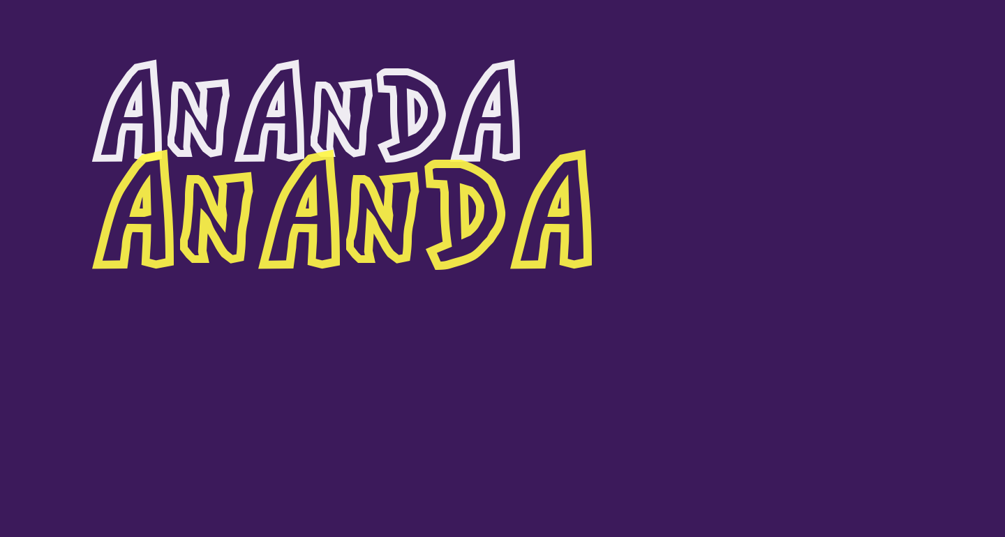 ananda free Font - What Font Is