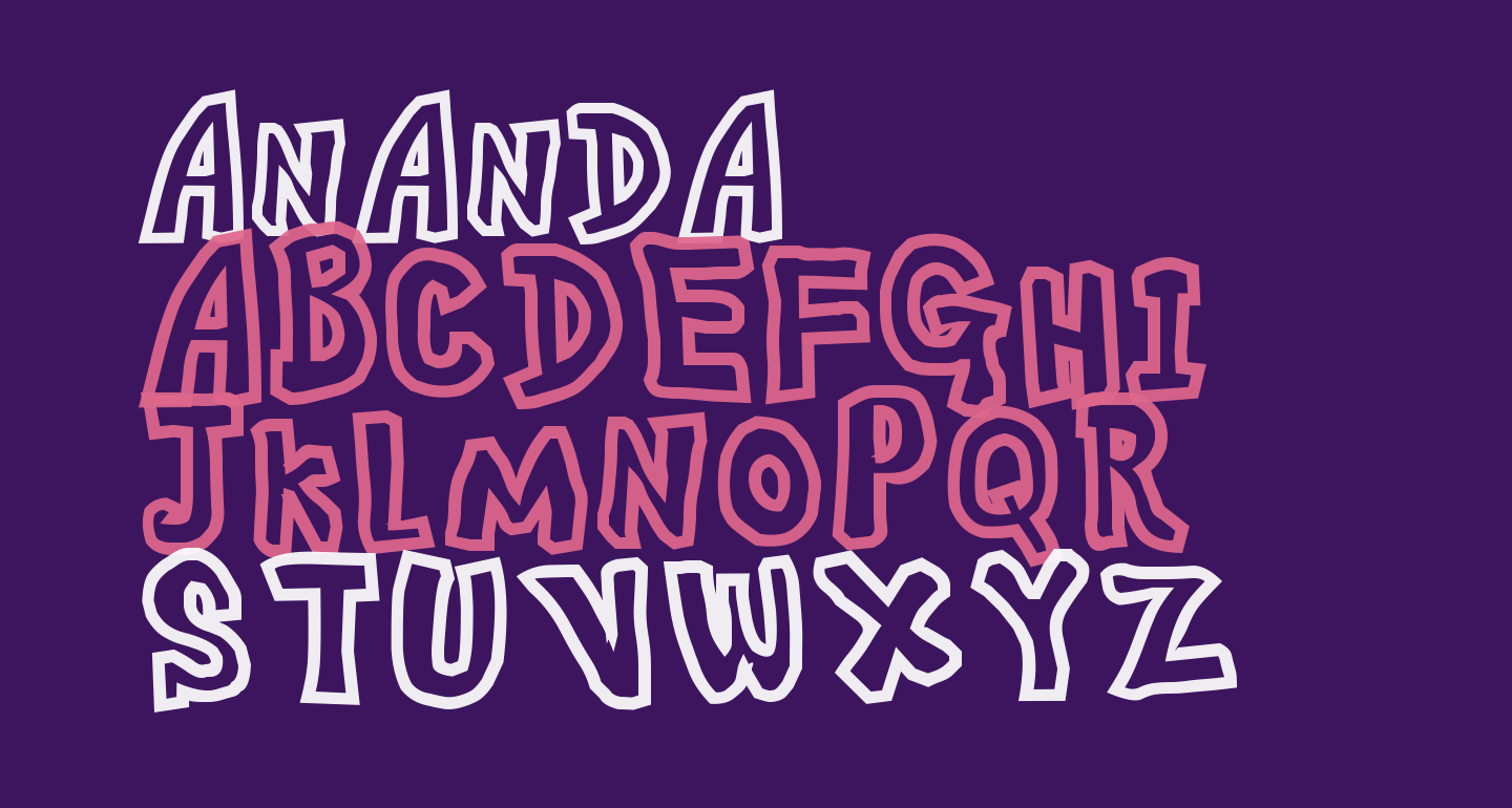 ananda free Font - What Font Is