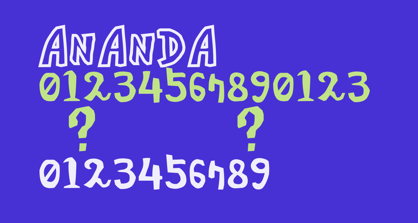 ananda free Font - What Font Is