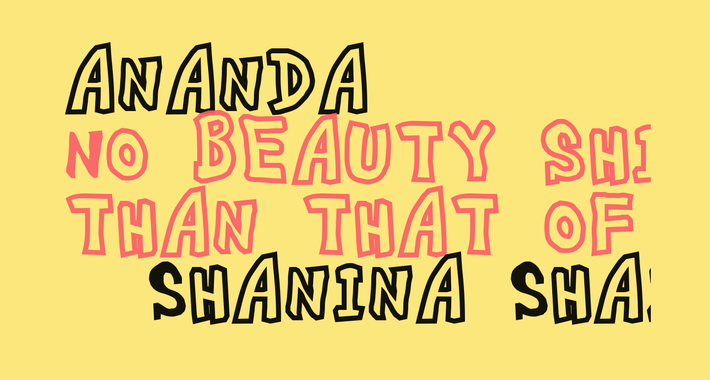 ananda free Font - What Font Is
