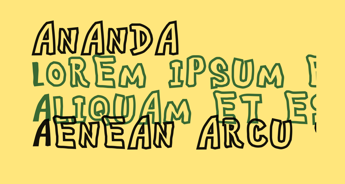 ananda free Font - What Font Is