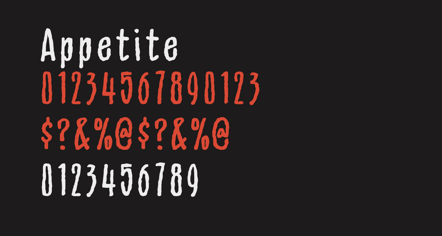 Appetite free Font - What Font Is