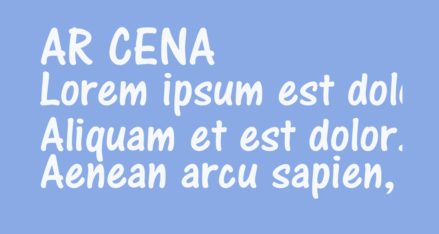 AR CENA free Font - What Font Is