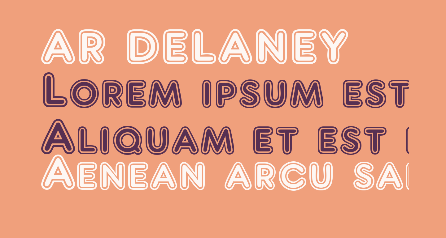 AR DELANEY free Font - What Font Is