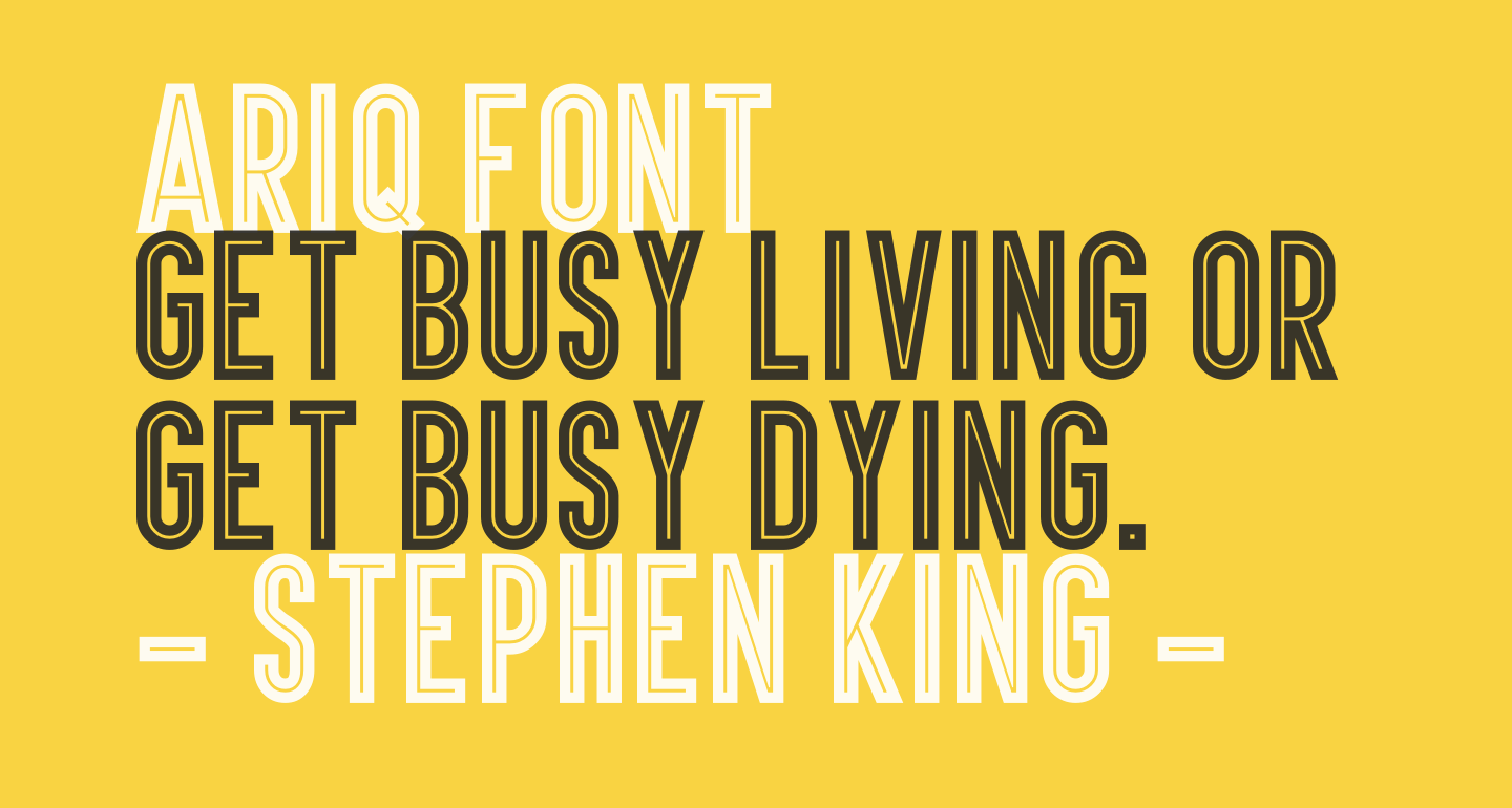 Ariq free Font - What Font Is