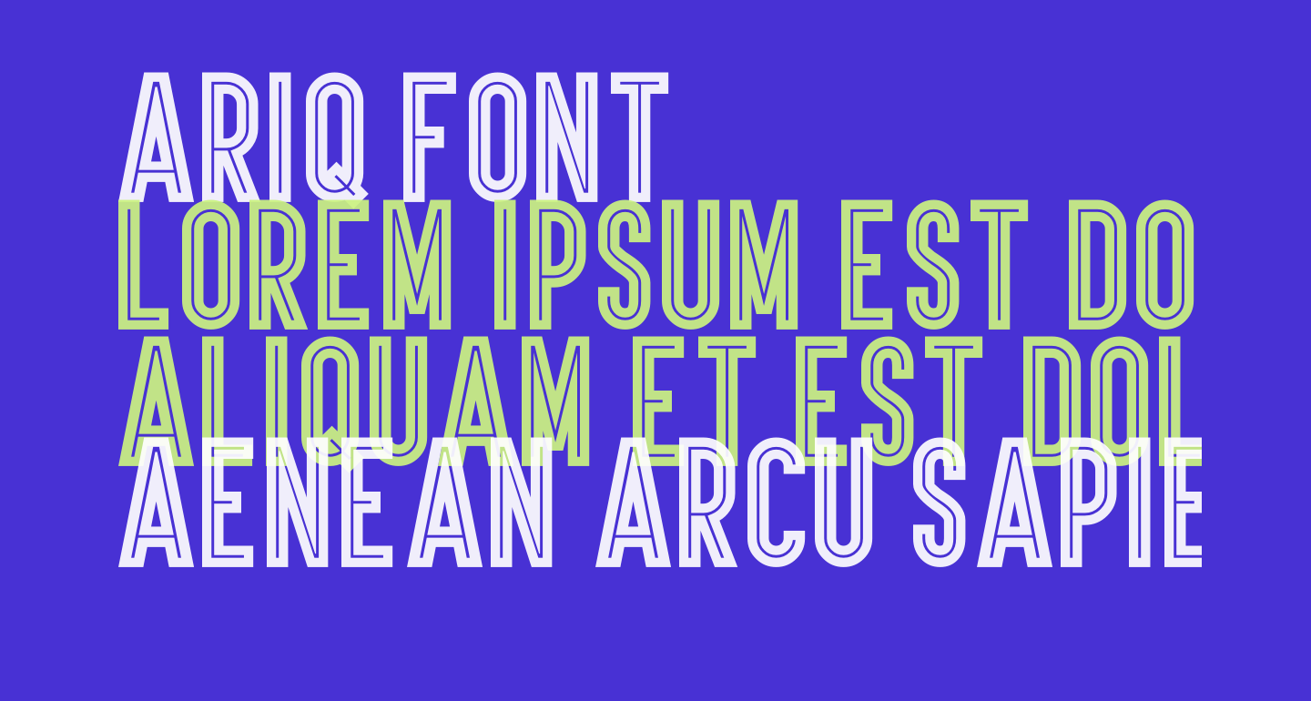 Ariq free Font - What Font Is