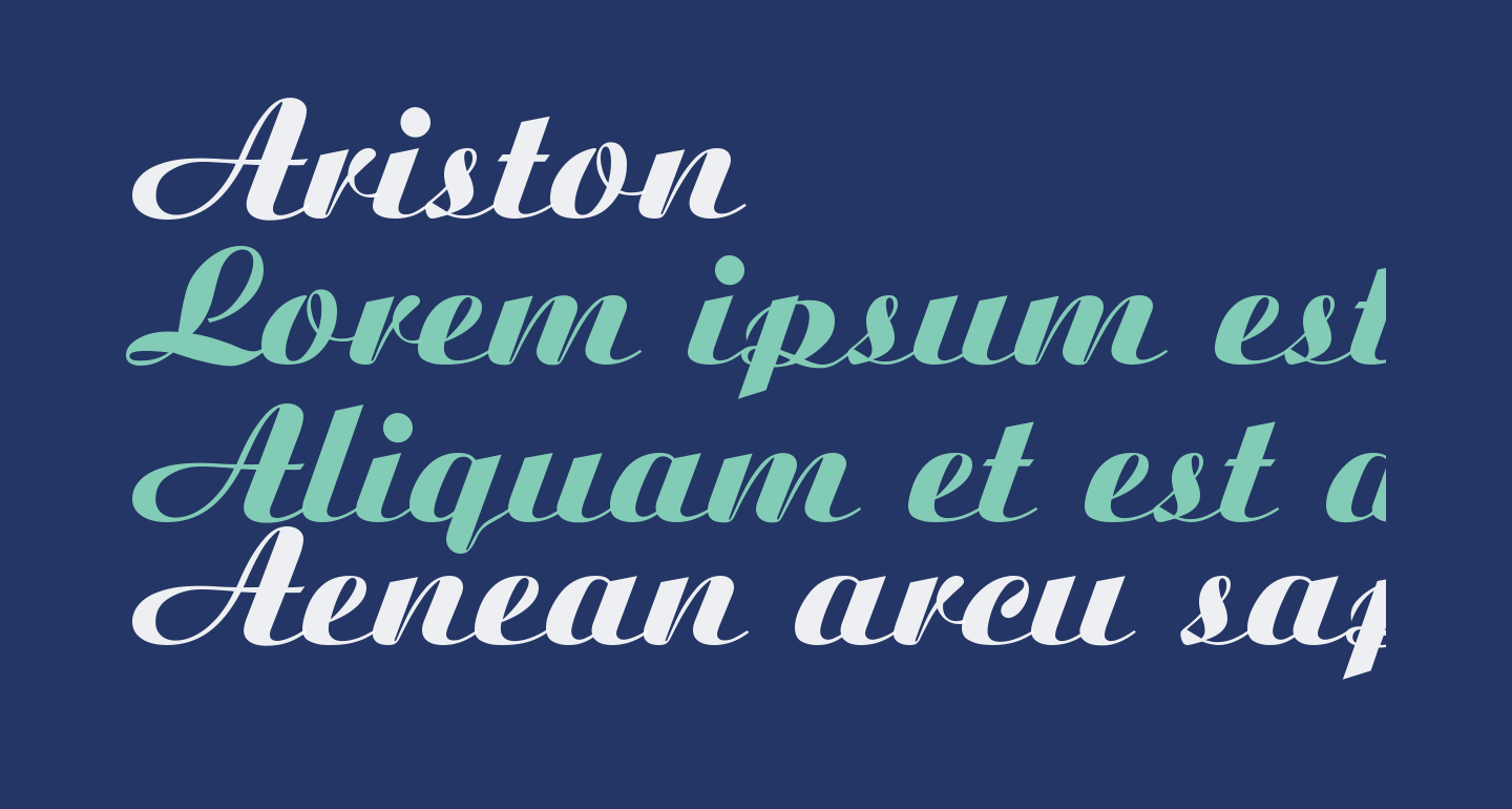 Ariston free Font - What Font Is