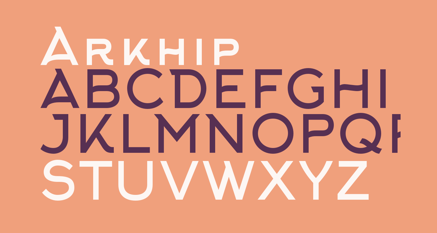 Arkhip free Font - What Font Is