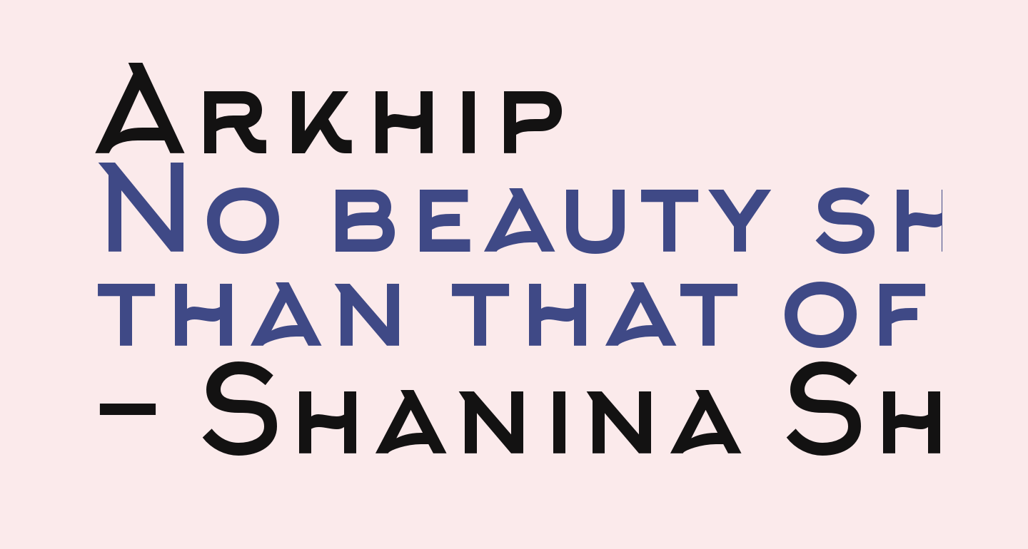 Arkhip free Font - What Font Is
