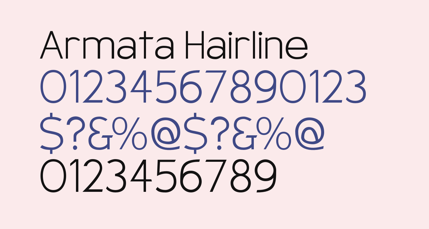 Armata Hairline free Font - What Font Is