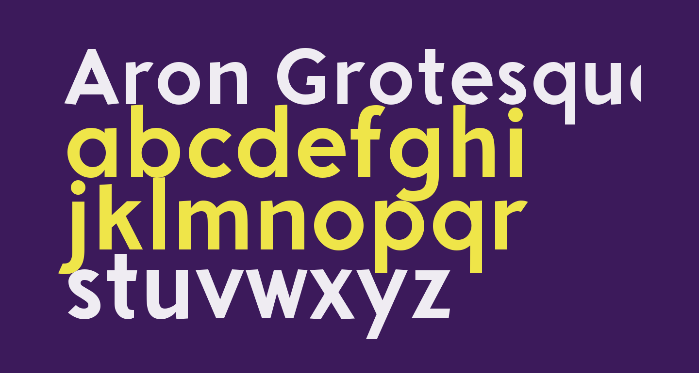 Aron Grotesque Bold free Font - What Font Is