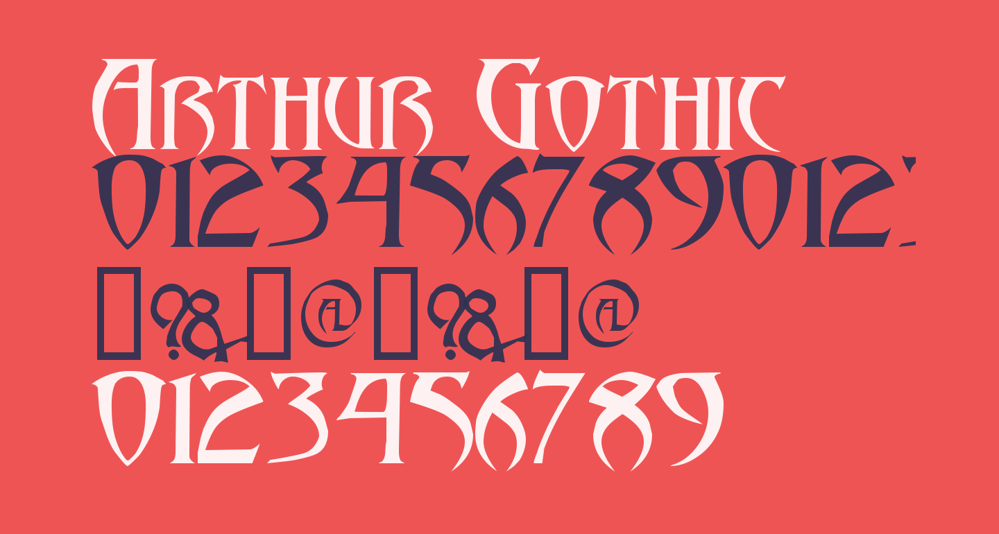 Arthur Gothic free Font - What Font Is