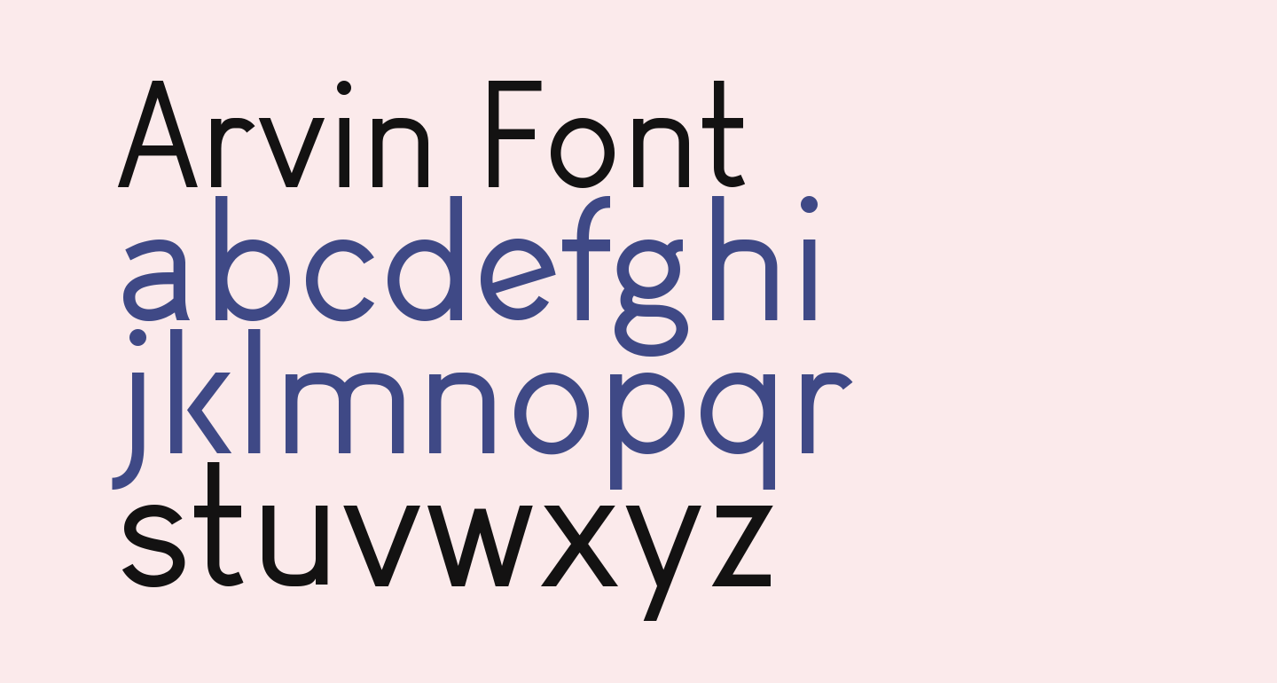 Arvin free Font - What Font Is