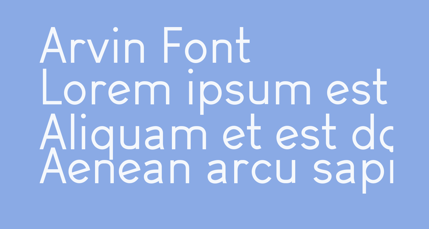 Arvin free Font - What Font Is
