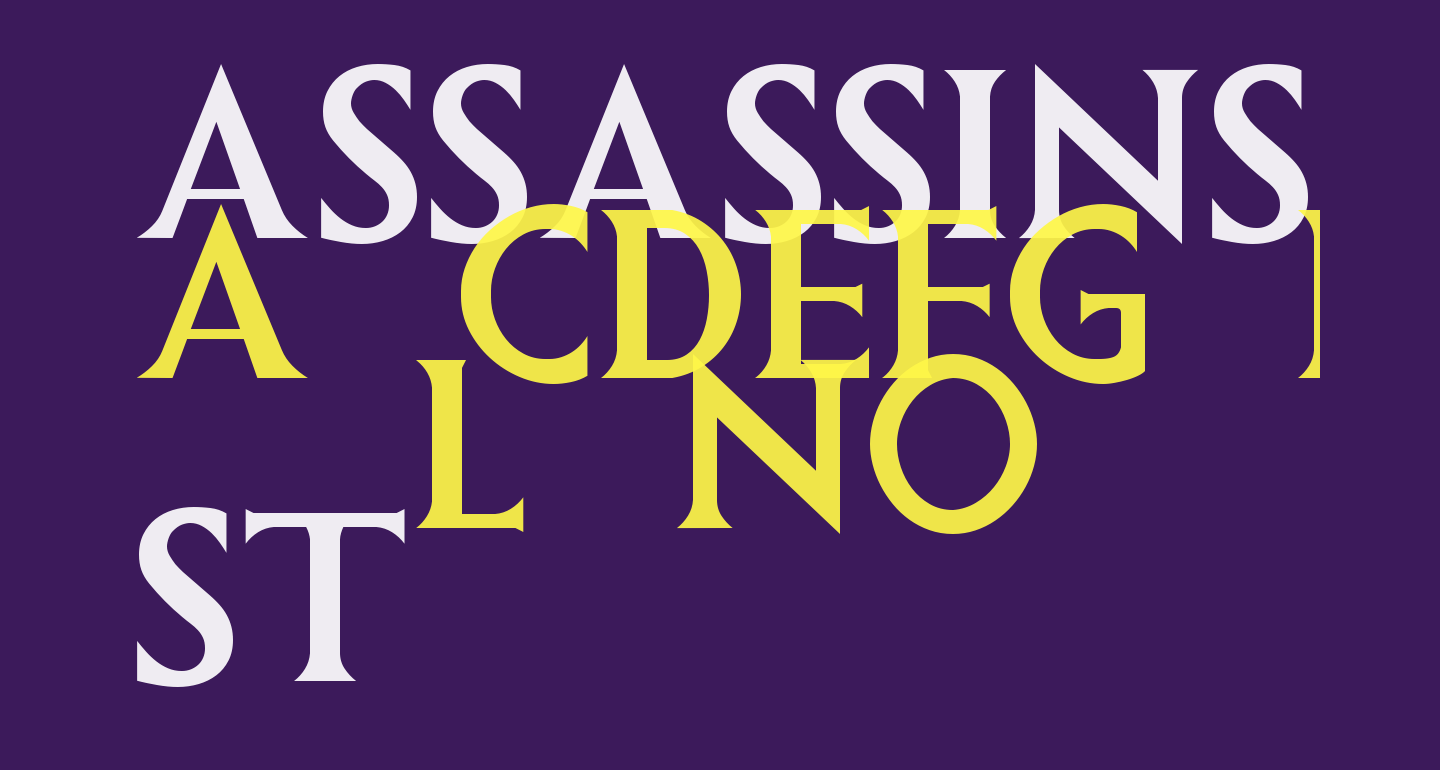 ASSASSINS CREED free Font - What Font Is