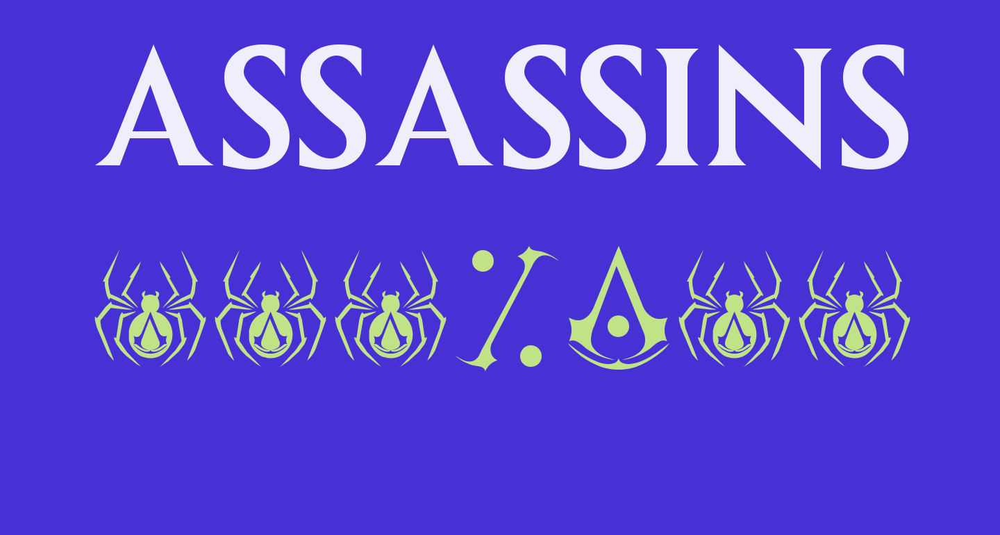 ASSASSINS CREED free Font - What Font Is