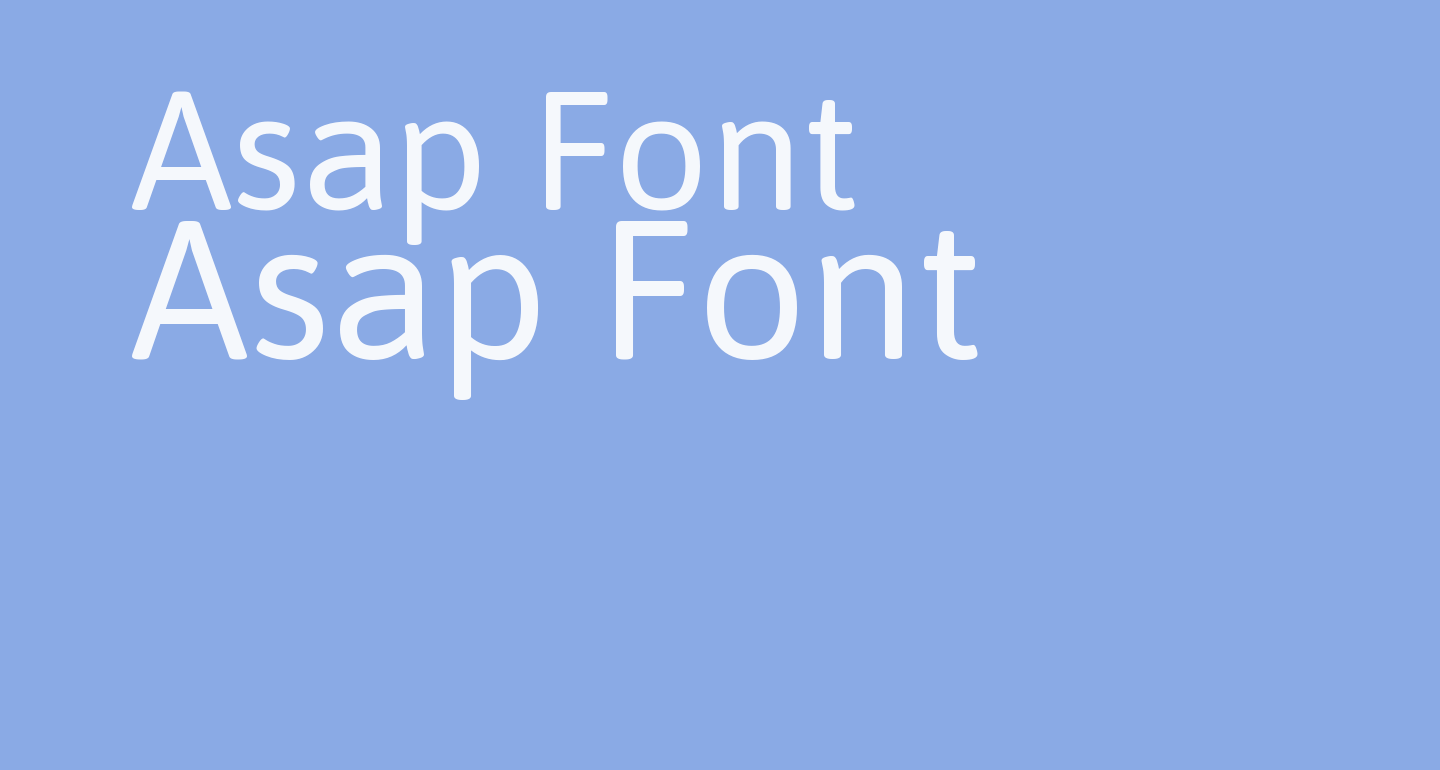 Asap free Font - What Font Is