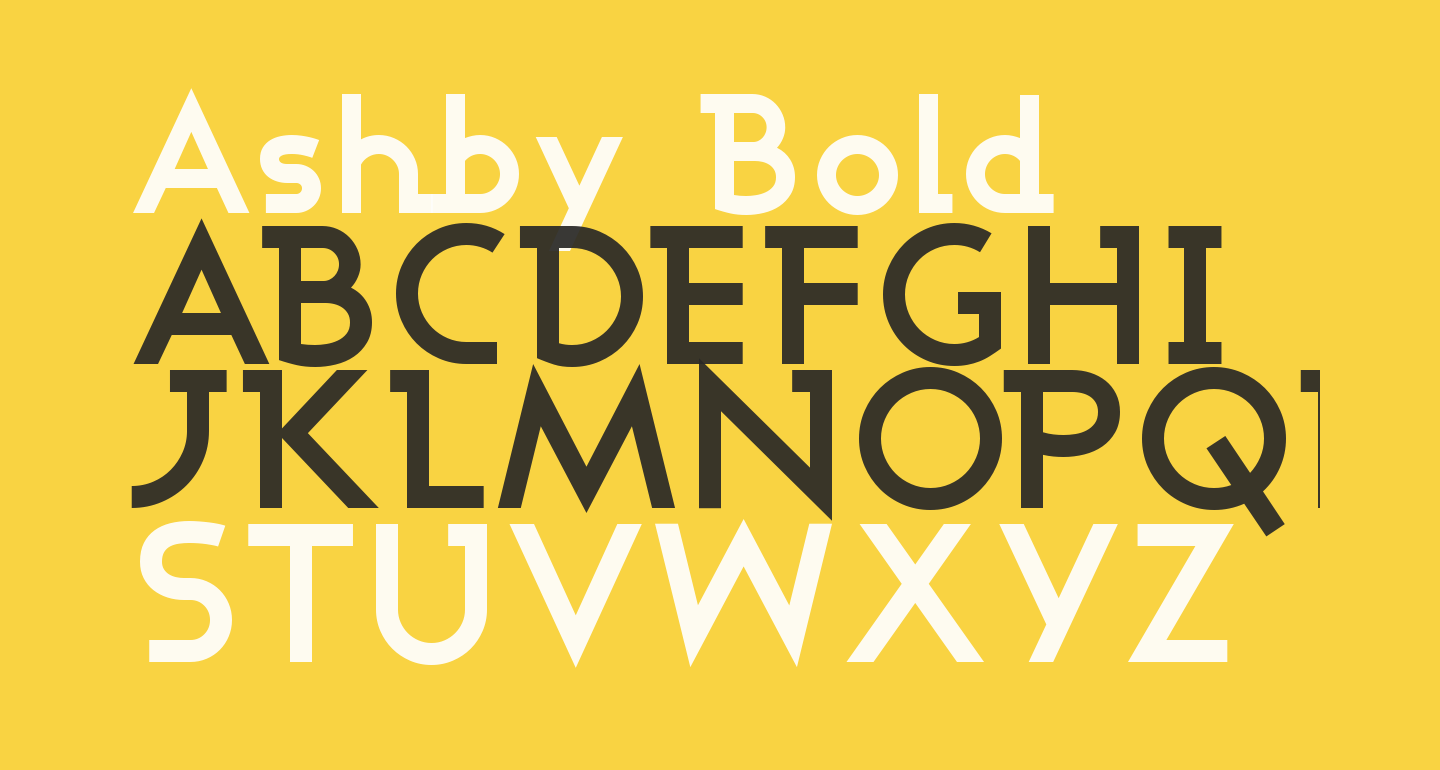 Ashby Bold free Font - What Font Is