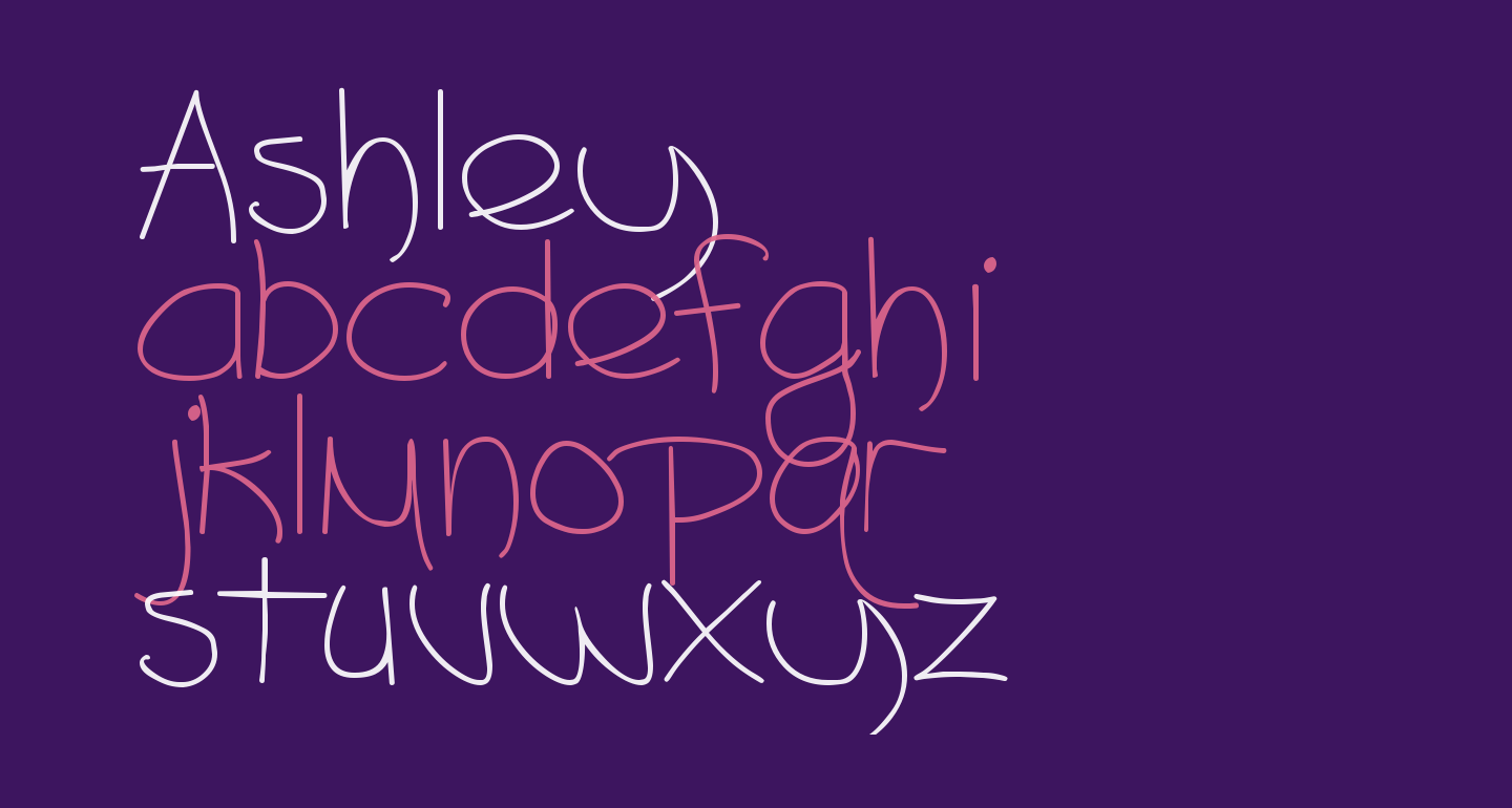 Ashley free Font - What Font Is