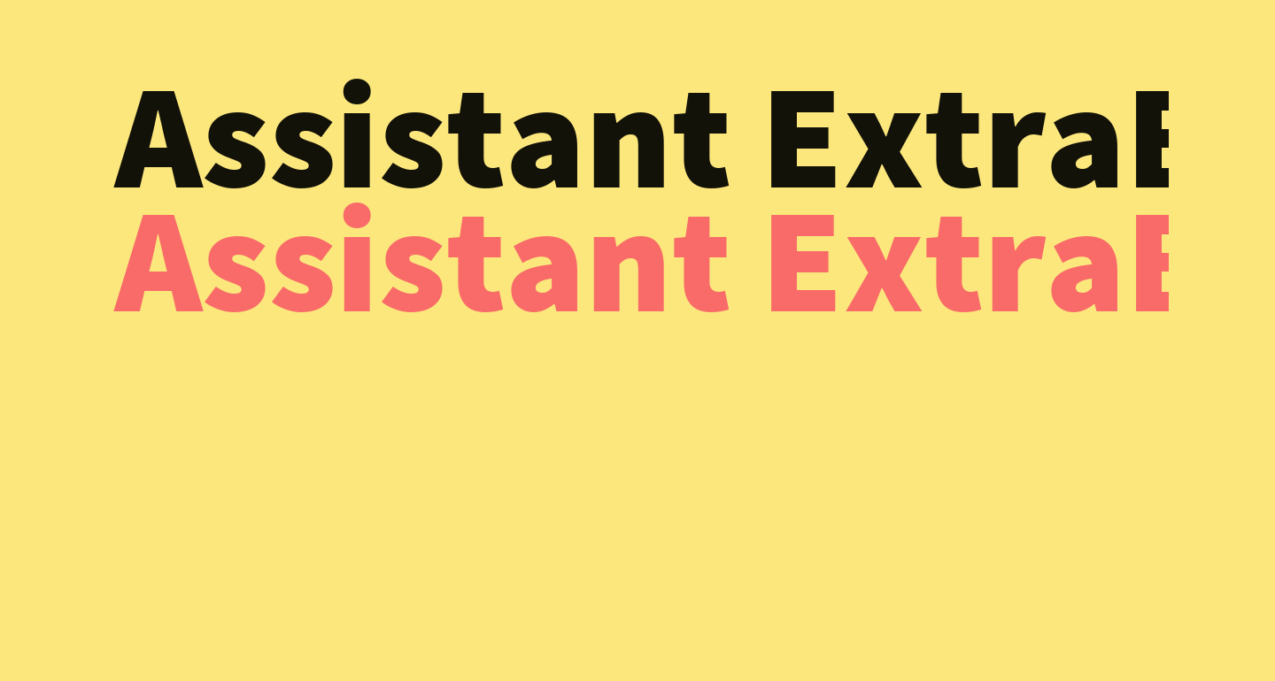 Assistant ExtraBold free Font - What Font Is