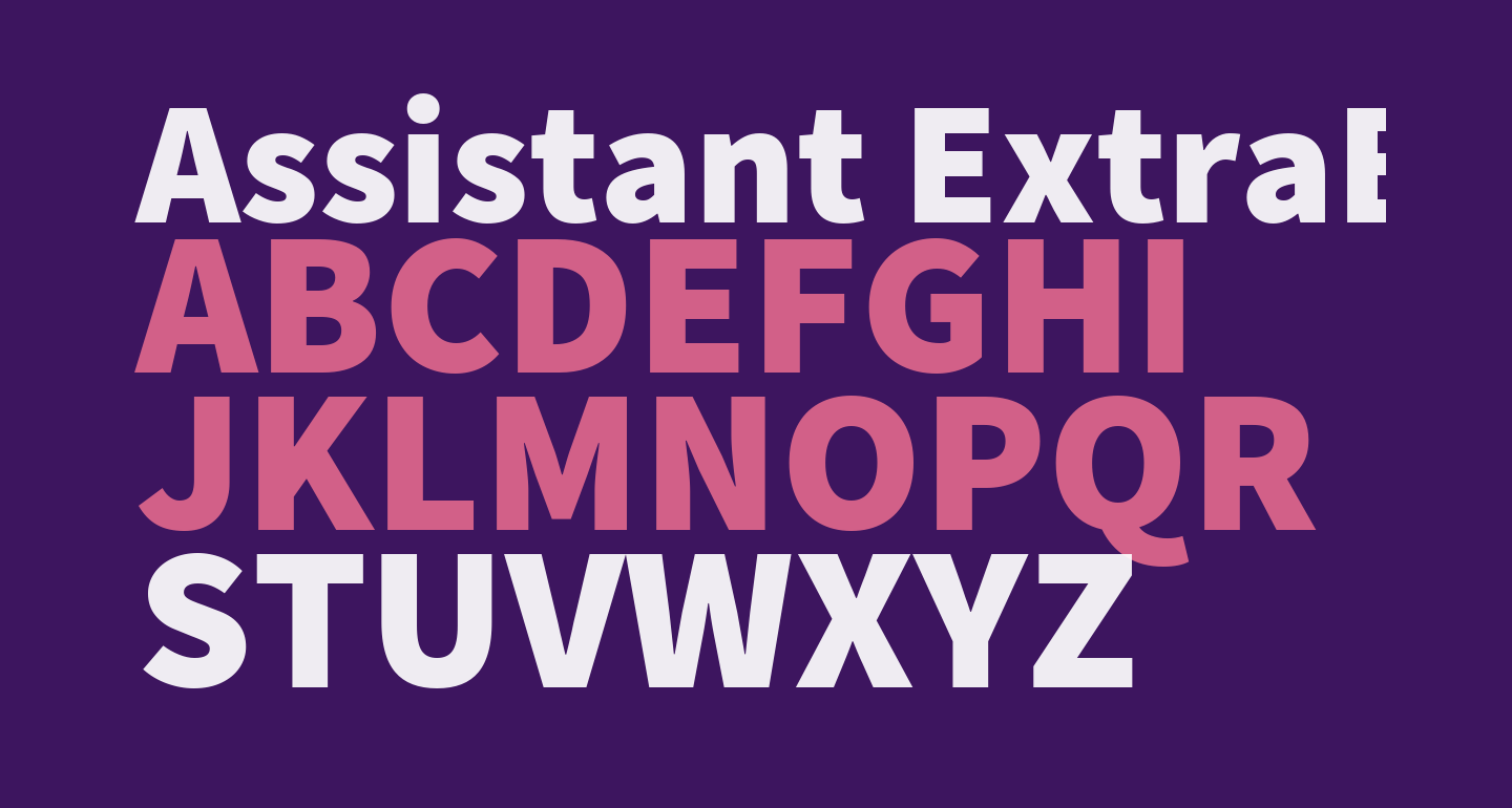Assistant ExtraBold free Font - What Font Is
