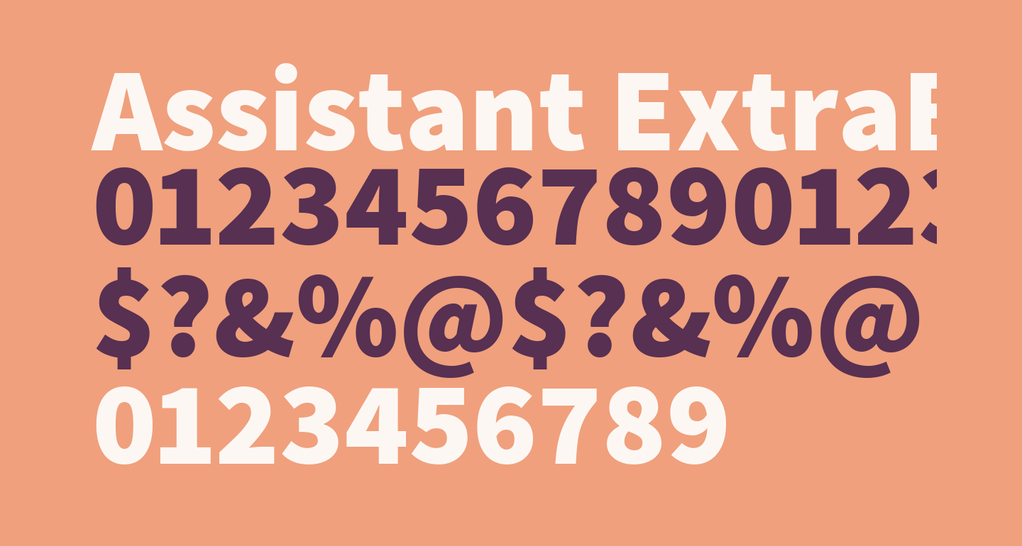 Assistant ExtraBold free Font - What Font Is