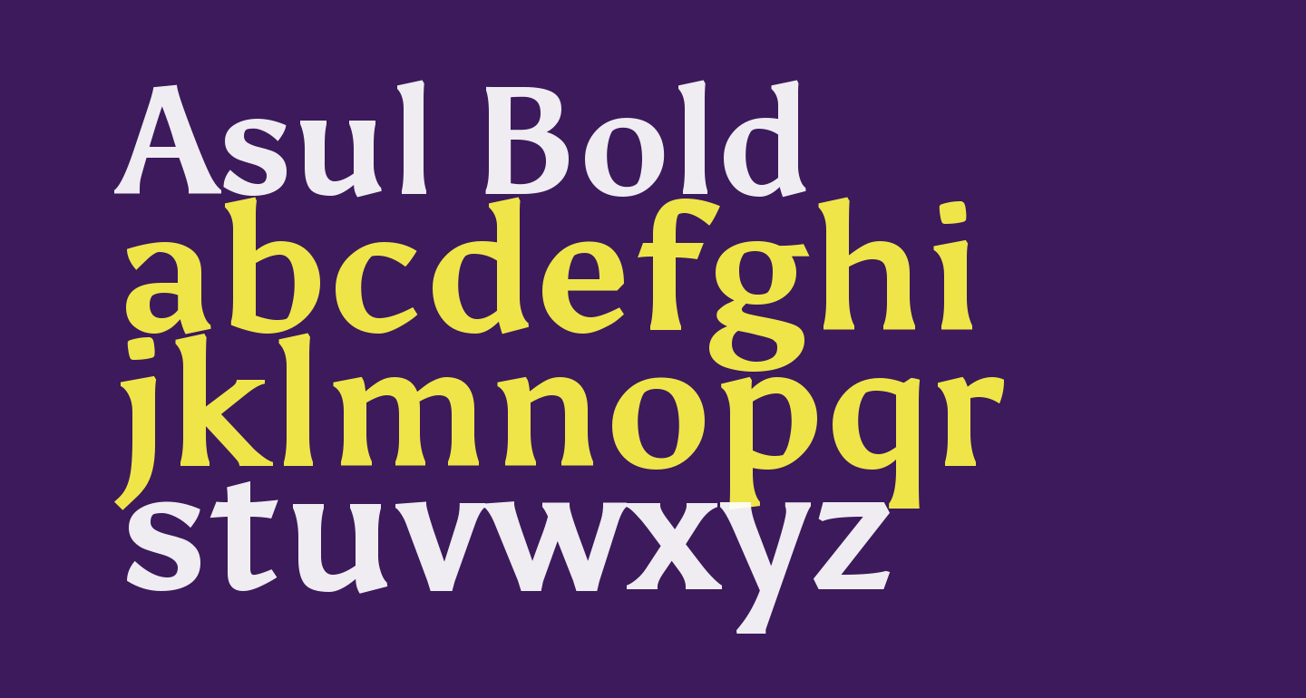 Asul Bold free Font - What Font Is