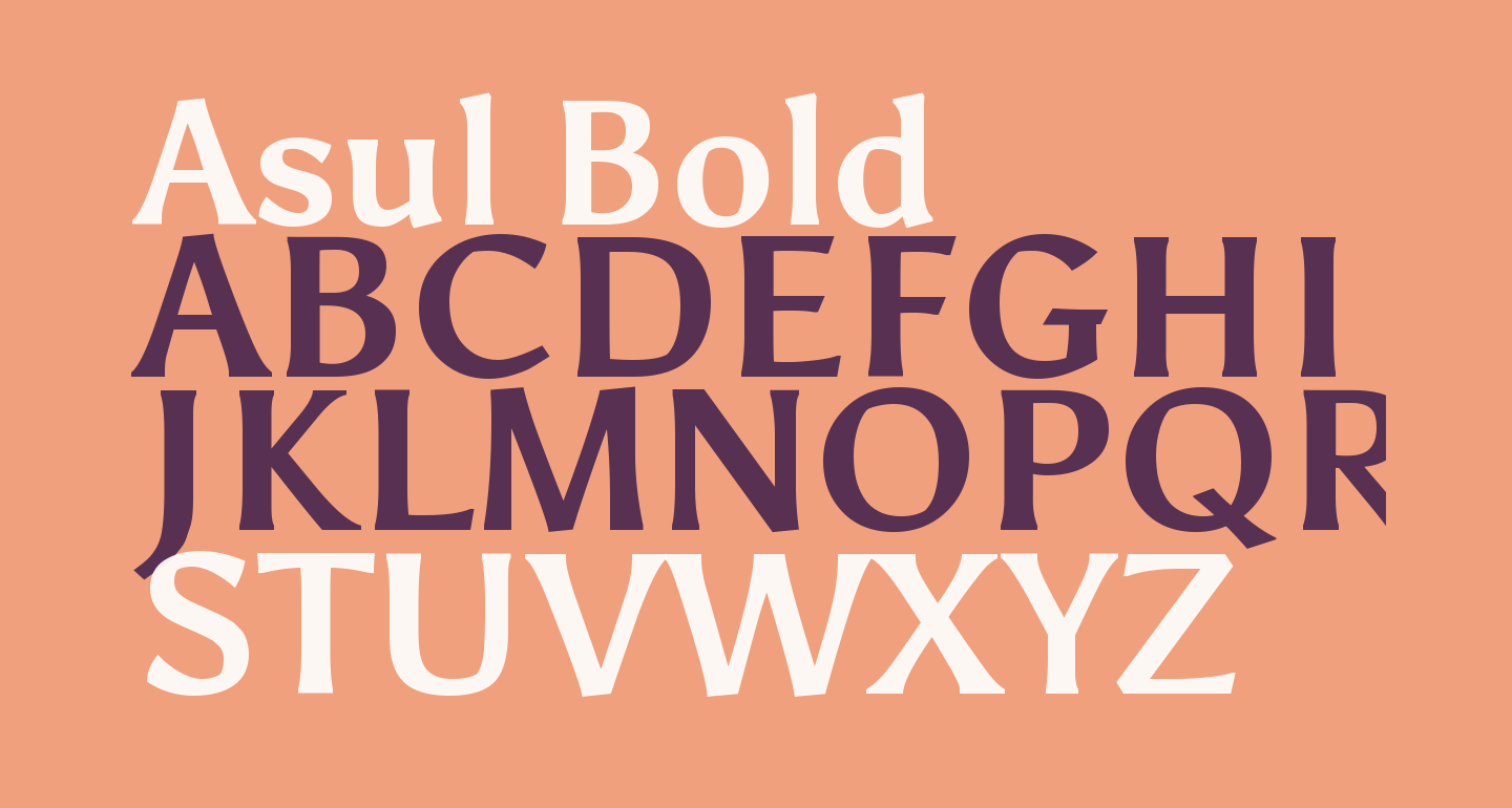 Asul Bold free Font - What Font Is