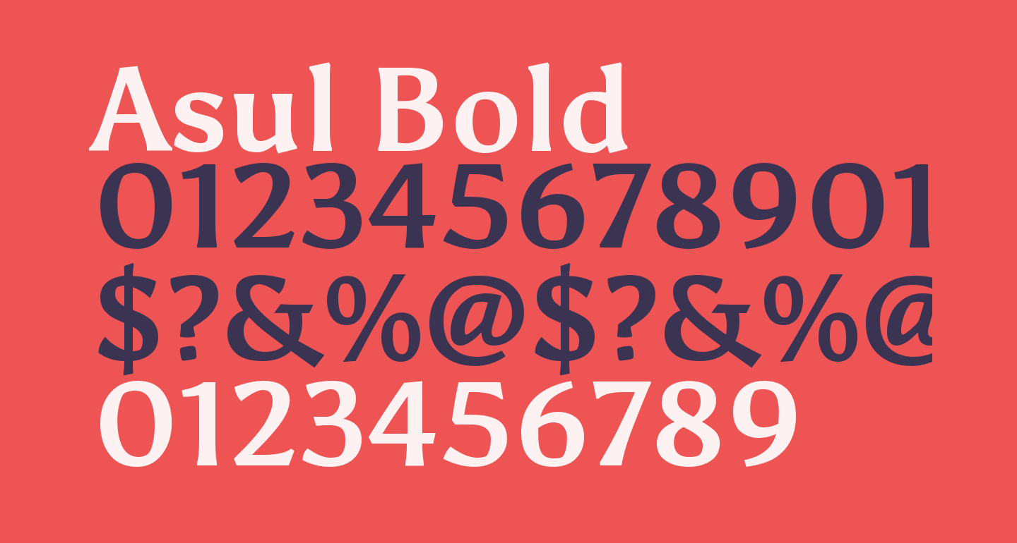 Asul Bold free Font - What Font Is