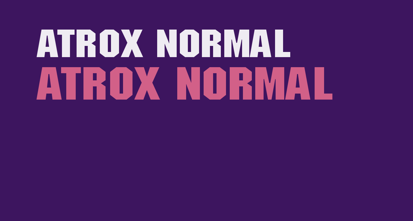 ATROX normal free Font - What Font Is