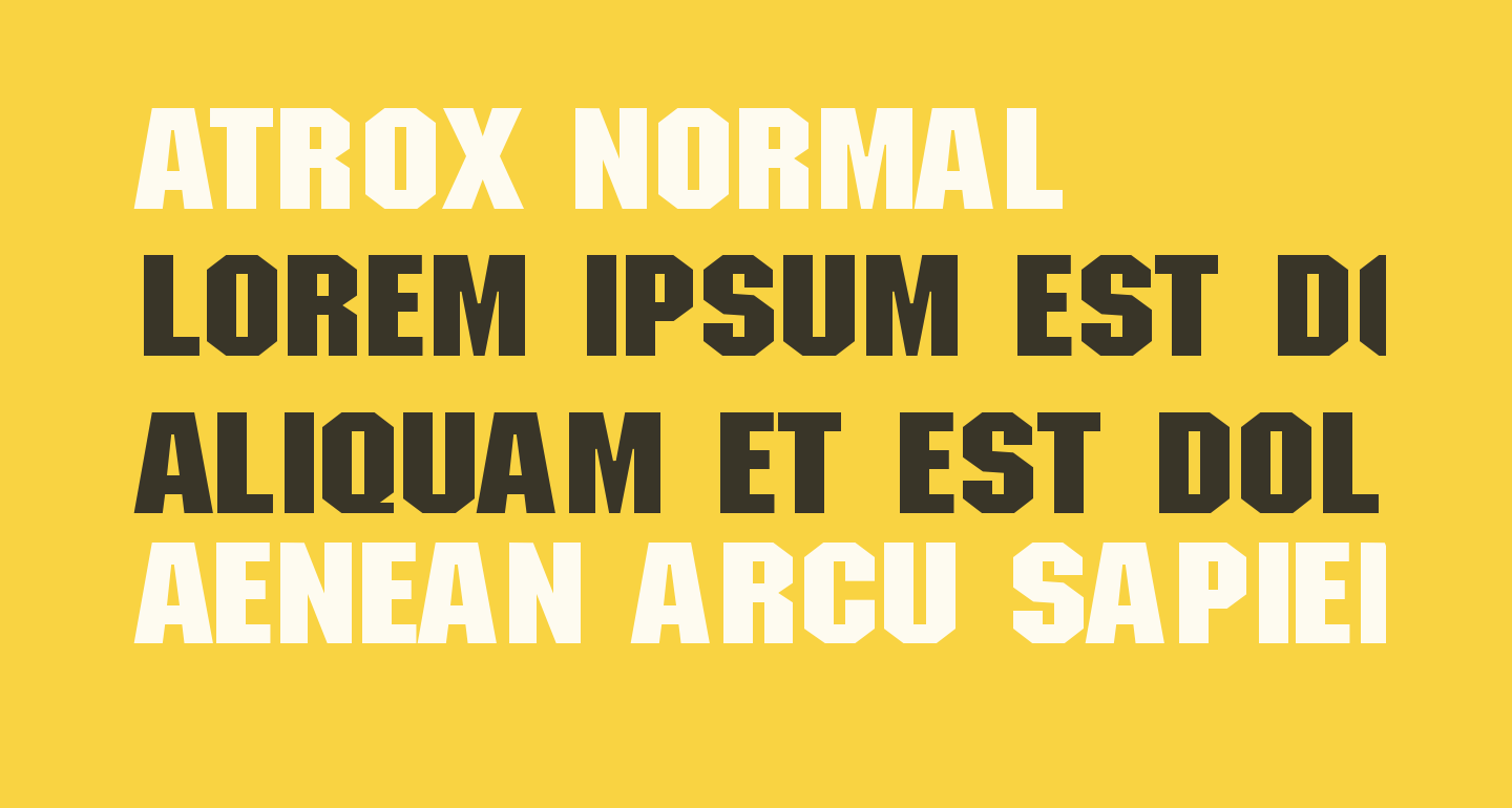 ATROX normal free Font - What Font Is