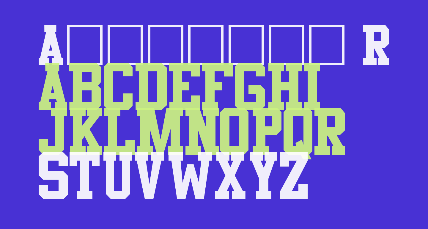 Athletic Regular free Font - What Font Is