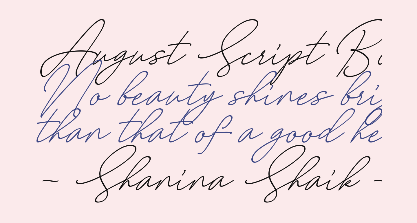 August Script Bold free free Font - What Font Is