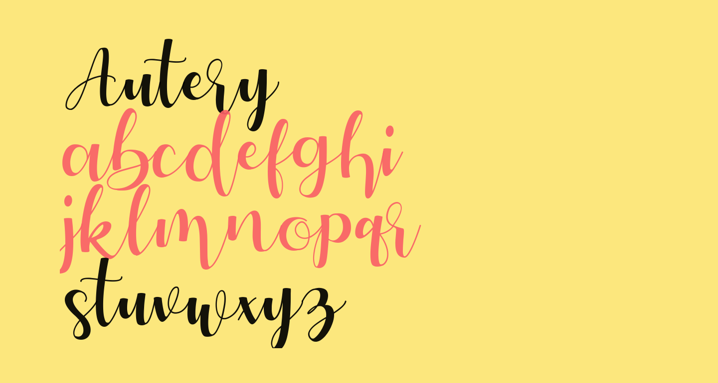 Autery free Font - What Font Is