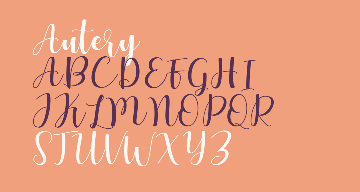 Autery free Font - What Font Is