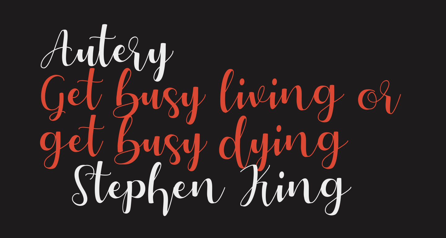 Autery free Font - What Font Is